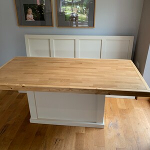 Angled Back Oak Topped Banquette Seating With Large Oak Table - Etsy
