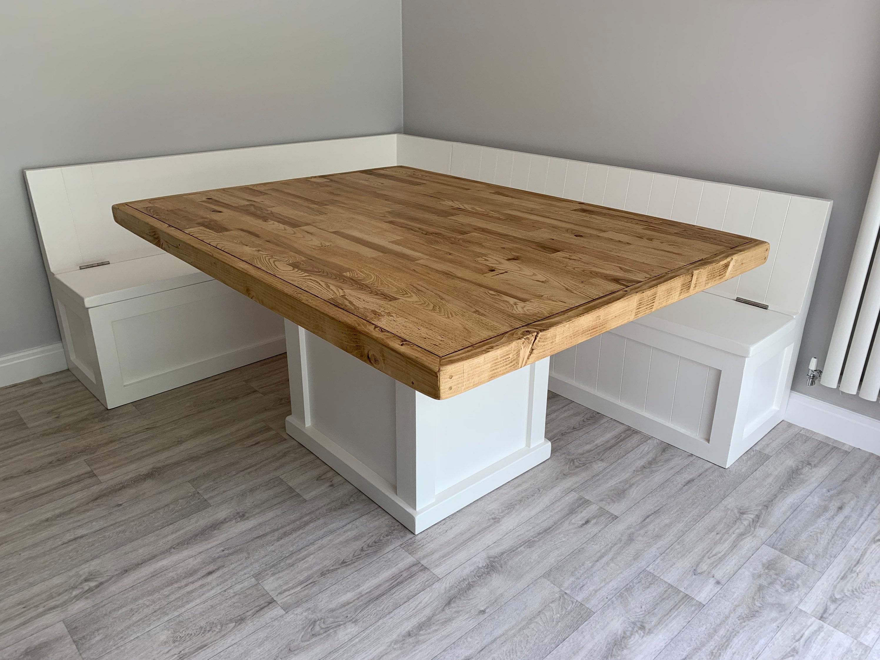 Monks Bench Parquet Table Kitchen Dining Seating - Etsy UK