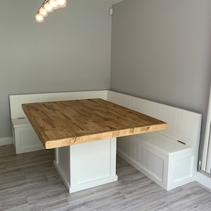 Monks Bench Parquet Table Kitchen Dining Seating - Etsy UK