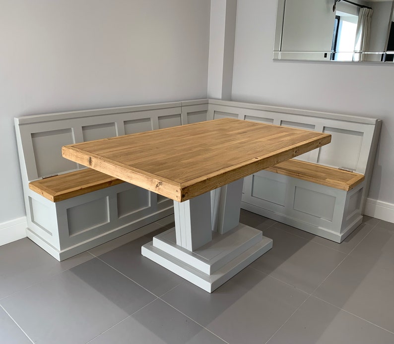 L Shape Corner Seating Dining Set Banquette V Shape Modern Table - Etsy