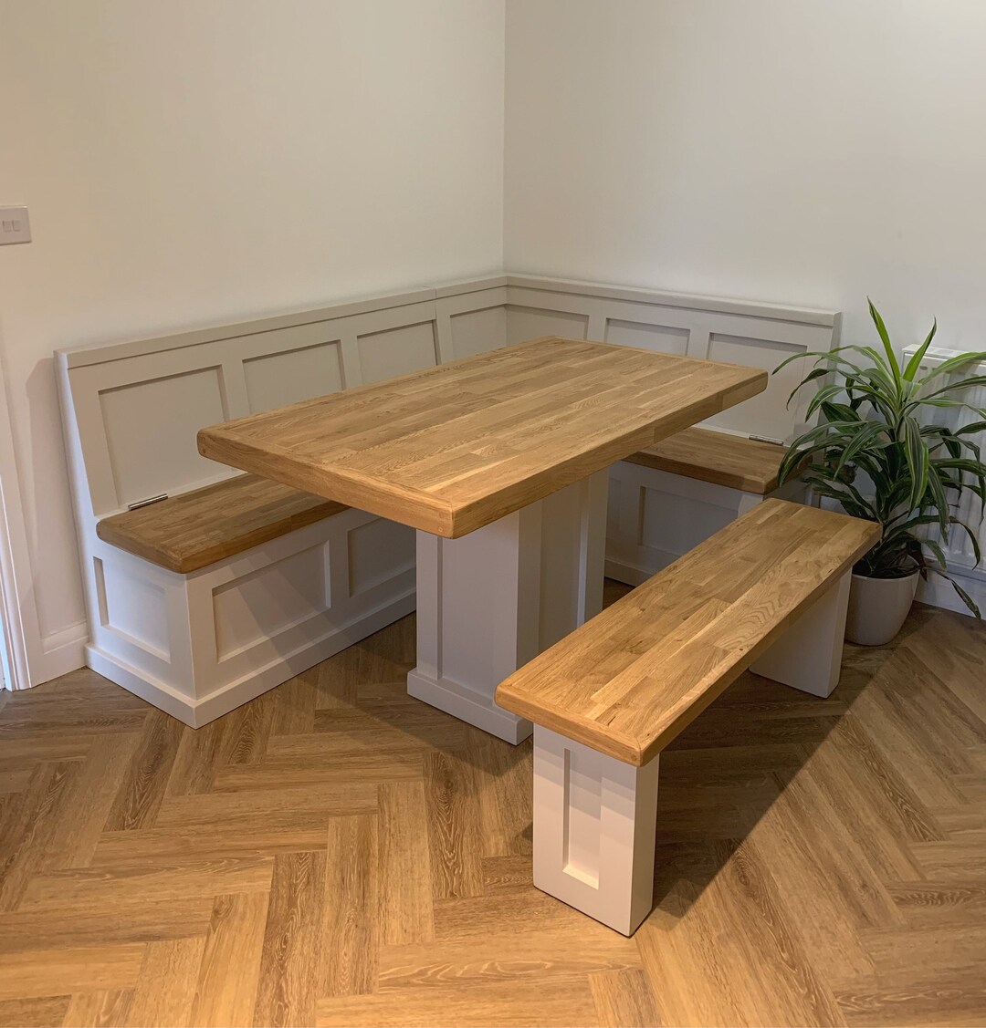 Modern Banquette Farmhouse Kitchen Dining Area - Etsy