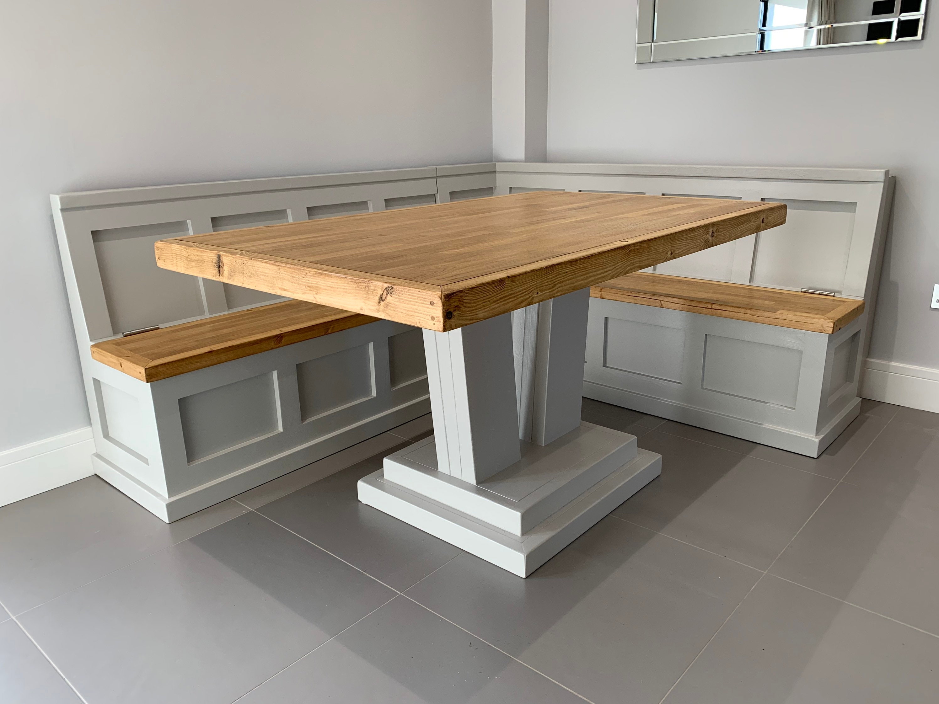 L Shape Corner Seating Dining Set Banquette V Shape Modern Table - Etsy