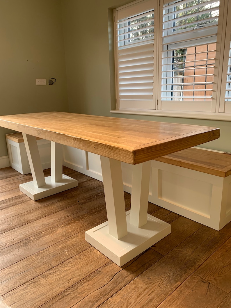 Banquette Modern Monks Bench Seating Farrow and Ball Double V Shaped ...