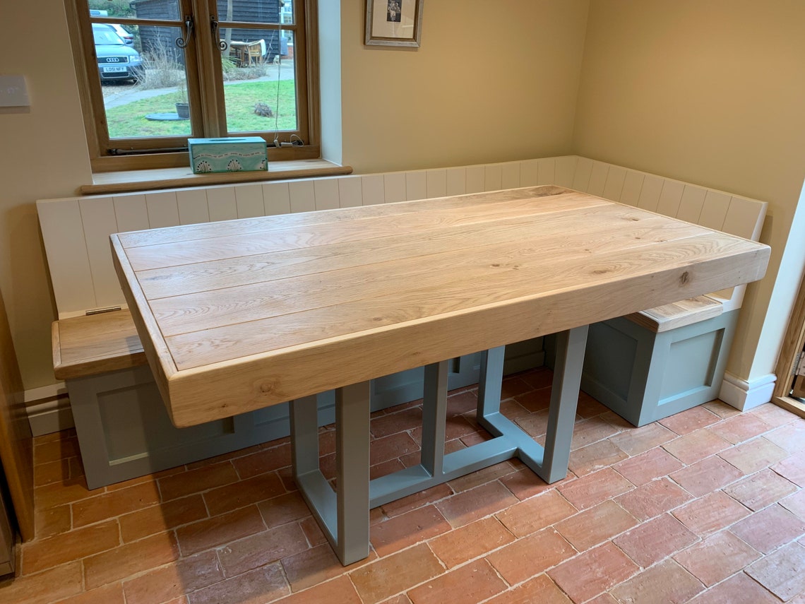 Banquette Seating Kitchen Dining Seating and Industrial Table Bench Set ...