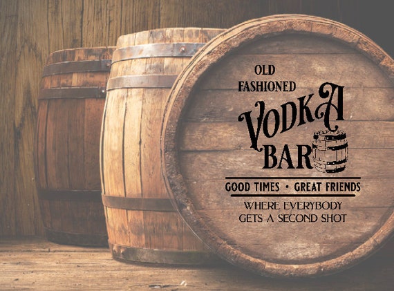 Vodka Bar Digital File SVG 2 Files - Etsy