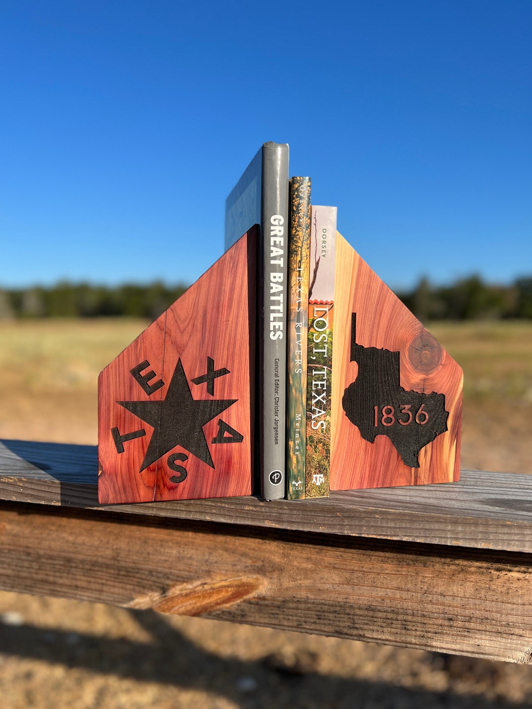 Texas Themed Bookends - Etsy
