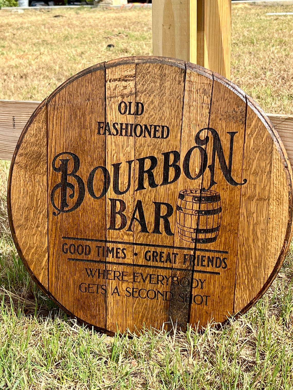 Bourbon Bar Whiskey Barrel Sign - Etsy
