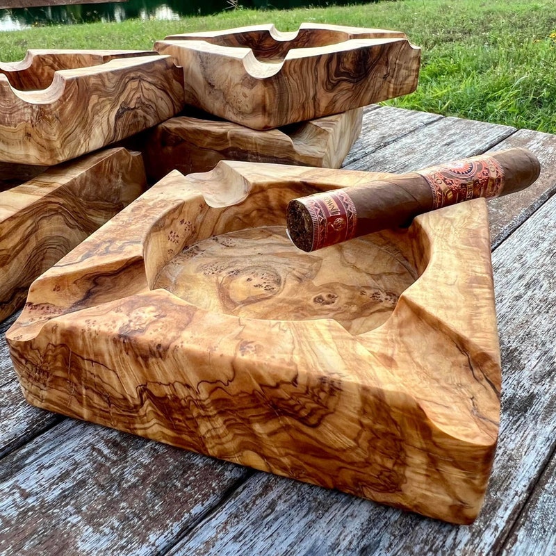 Wood Cigar Ashtray - Etsy