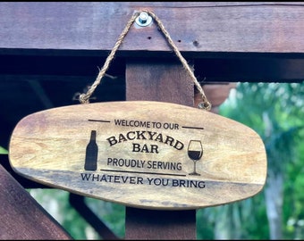 Backyard Sign Svg | Etsy