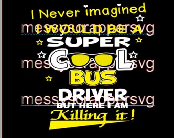 Bus driver svg | Etsy