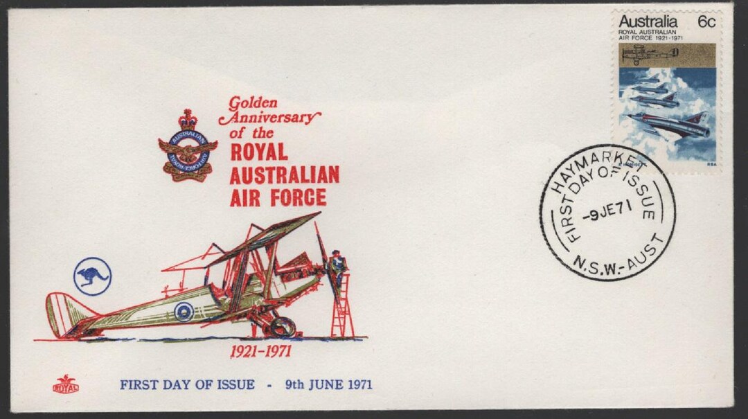 RAAF Royal Australian Airforce Golden Anniversary Vintage Unused 1971 ...
