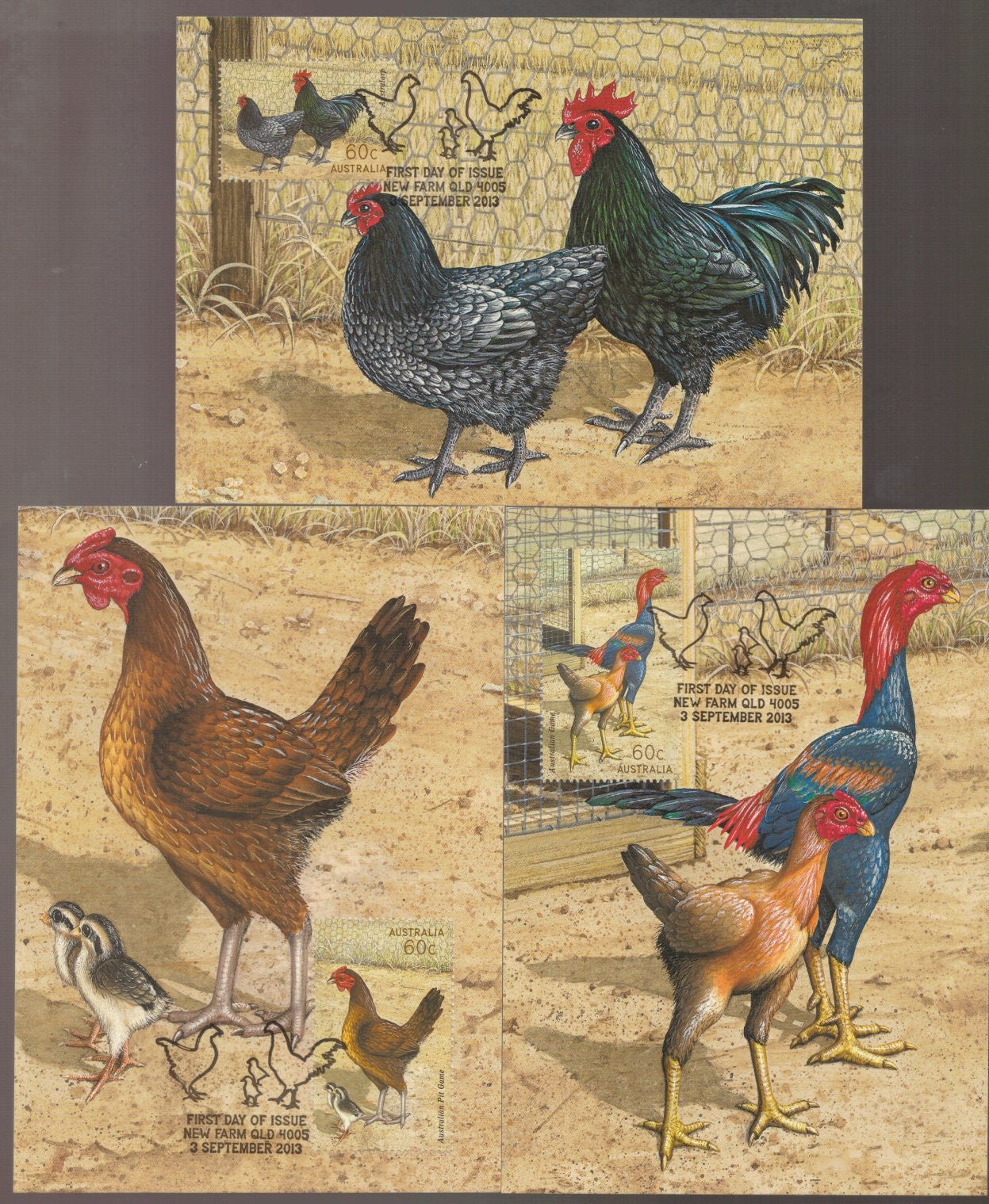Collectibles Postage Stamps Art & Collectibles Australia POULTRY Breeds ...
