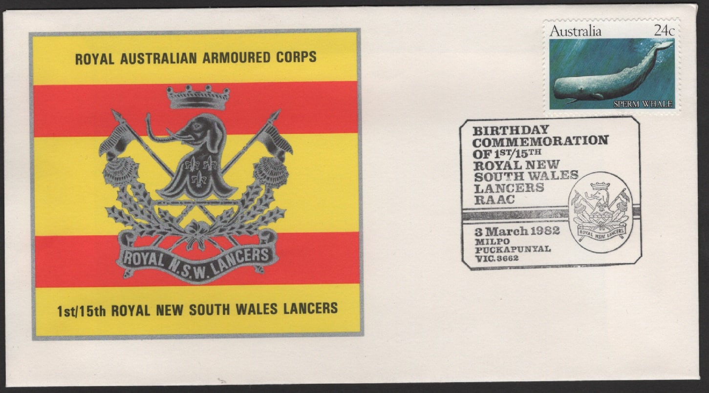 RAAC Royal Australian Armoured Corps Royal NSW Lancers 1982 ...
