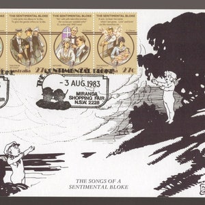 Australian Folklore Sentimental Bloke C.J Dennis Strip of 5 - Etsy