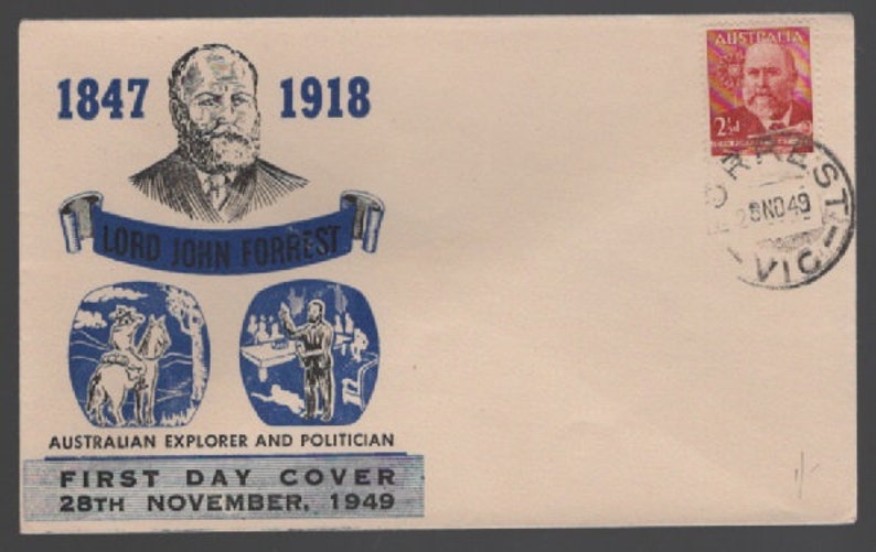 Lord JOHN FORREST Australian Explorer and Politician Vintage Unused ...