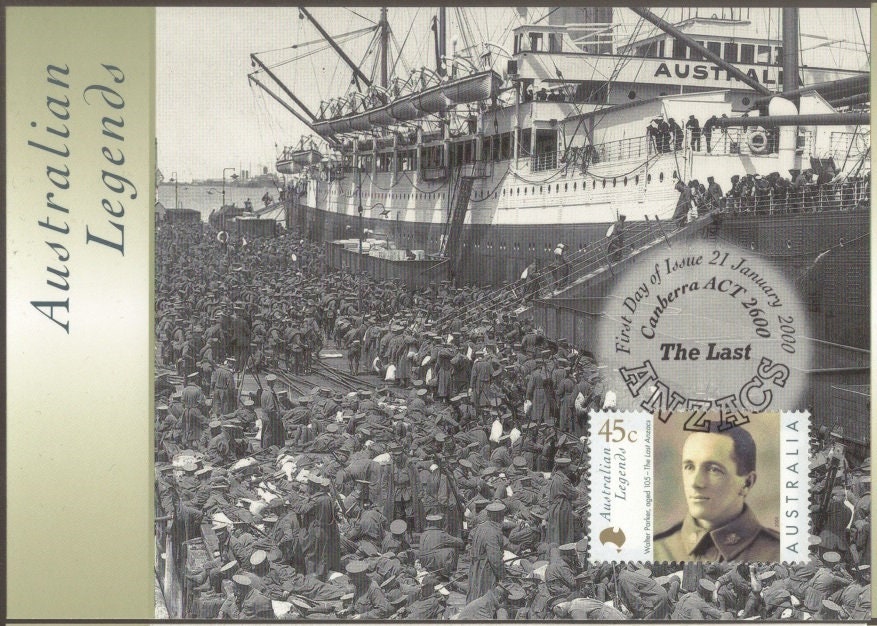 ANZAC Australian Legends Landing on Gallipoli Set of 4 Stamps on ...