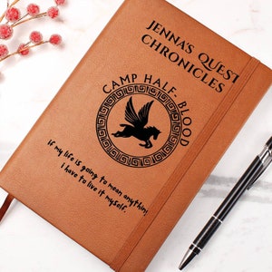 Camp Half-blood Personalized Quest Journal, PJO Quest Chronicles, Camp ...