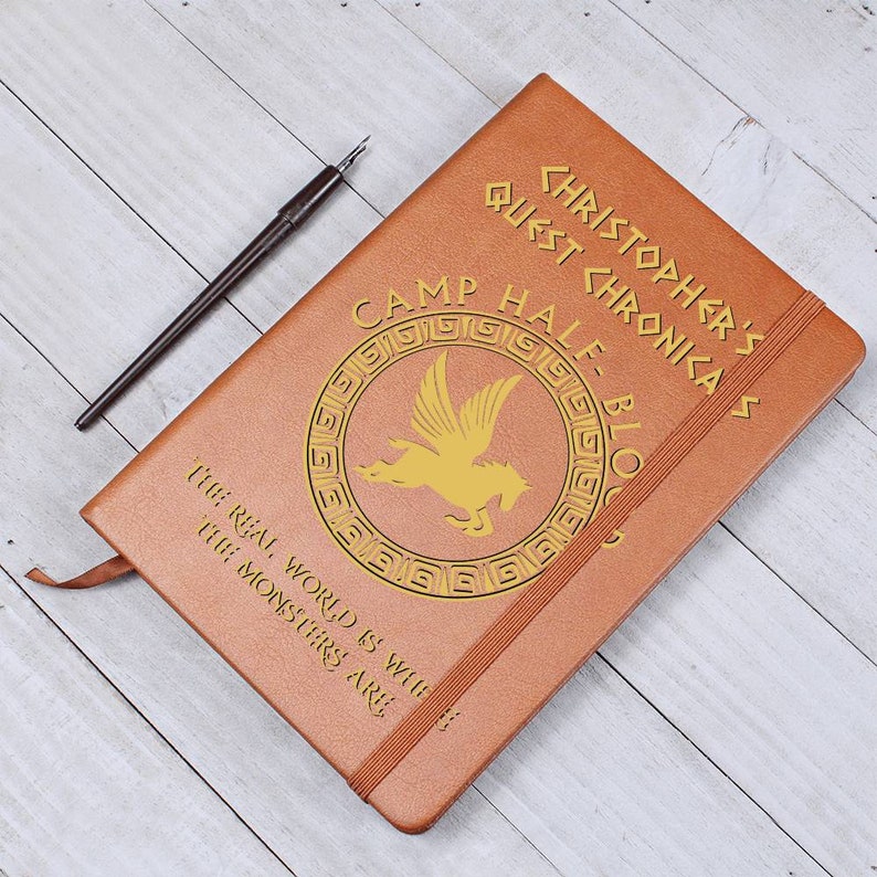PERSONALIZED Camp Half-blood Quest Journal, Custom Percy Jackson Merch ...