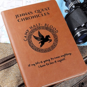 Camp Half-blood Personalized Quest Journal, PJO Quest Chronicles, Camp ...