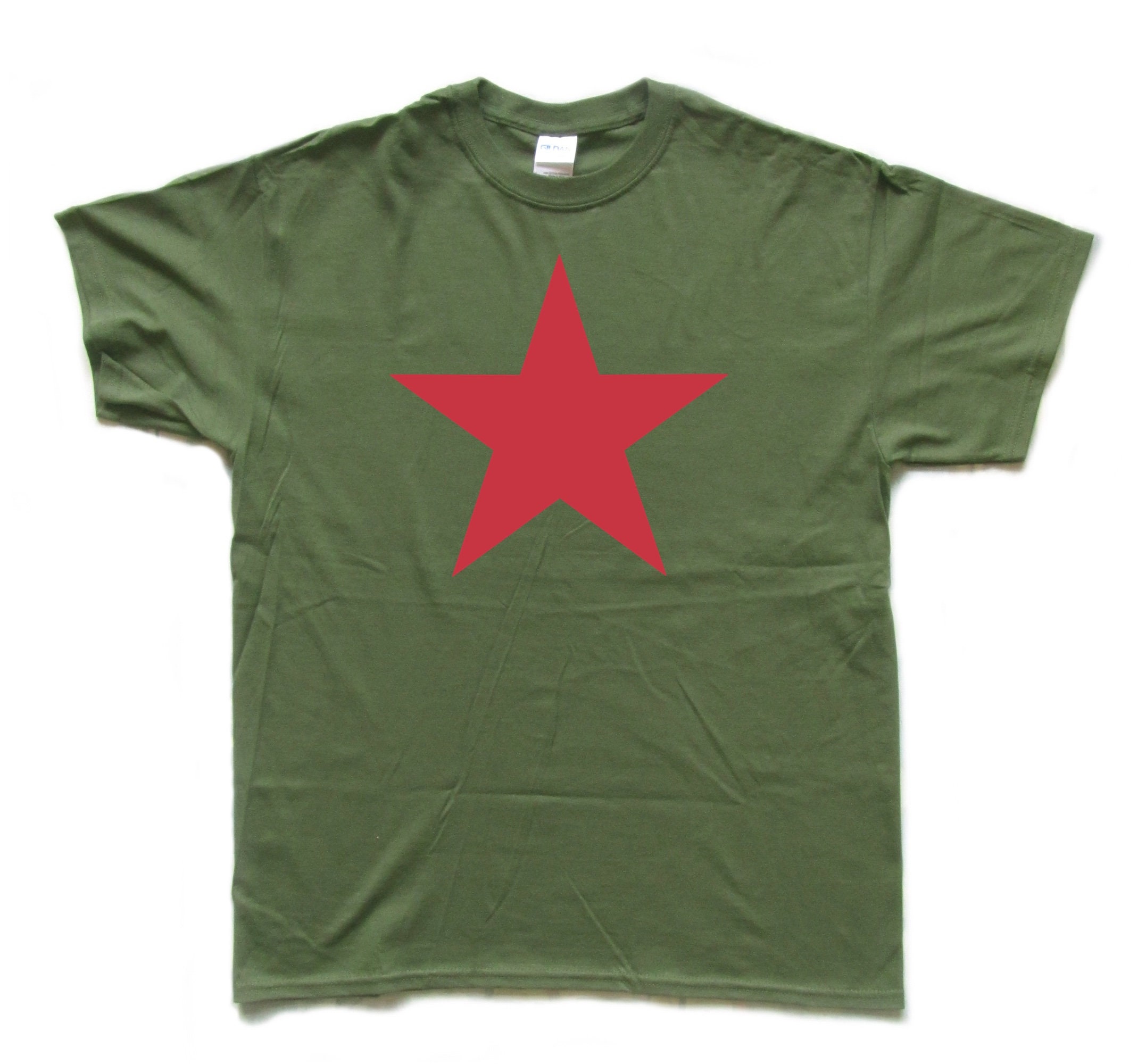 Cool RED STAR Screen Printed Graphic Designer Cotton T Shirt - Etsy