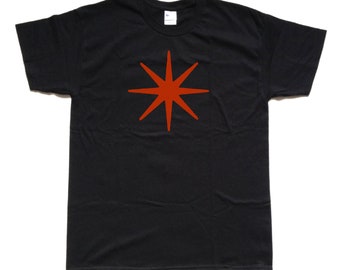 Cool RED STAR Screen Printed Graphic Designer Cotton T Shirt - Etsy UK