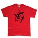Cool RED STAR Screen Printed Graphic Designer Cotton T Shirt - Etsy