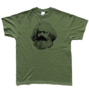 KARL MARX Screen Printed Cotton T Shirt - Etsy