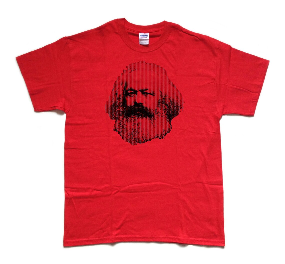 KARL MARX Screen Printed Cotton T Shirt - Etsy