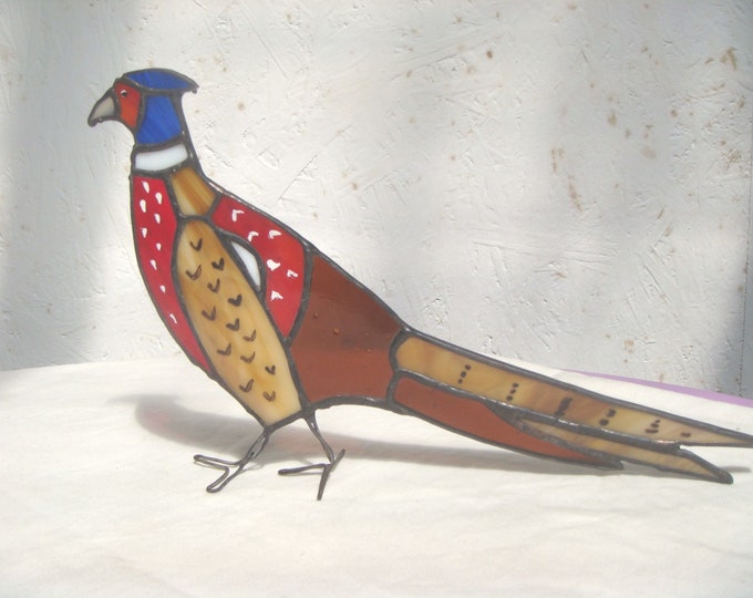 Stained Glass Pheasant - Etsy UK
