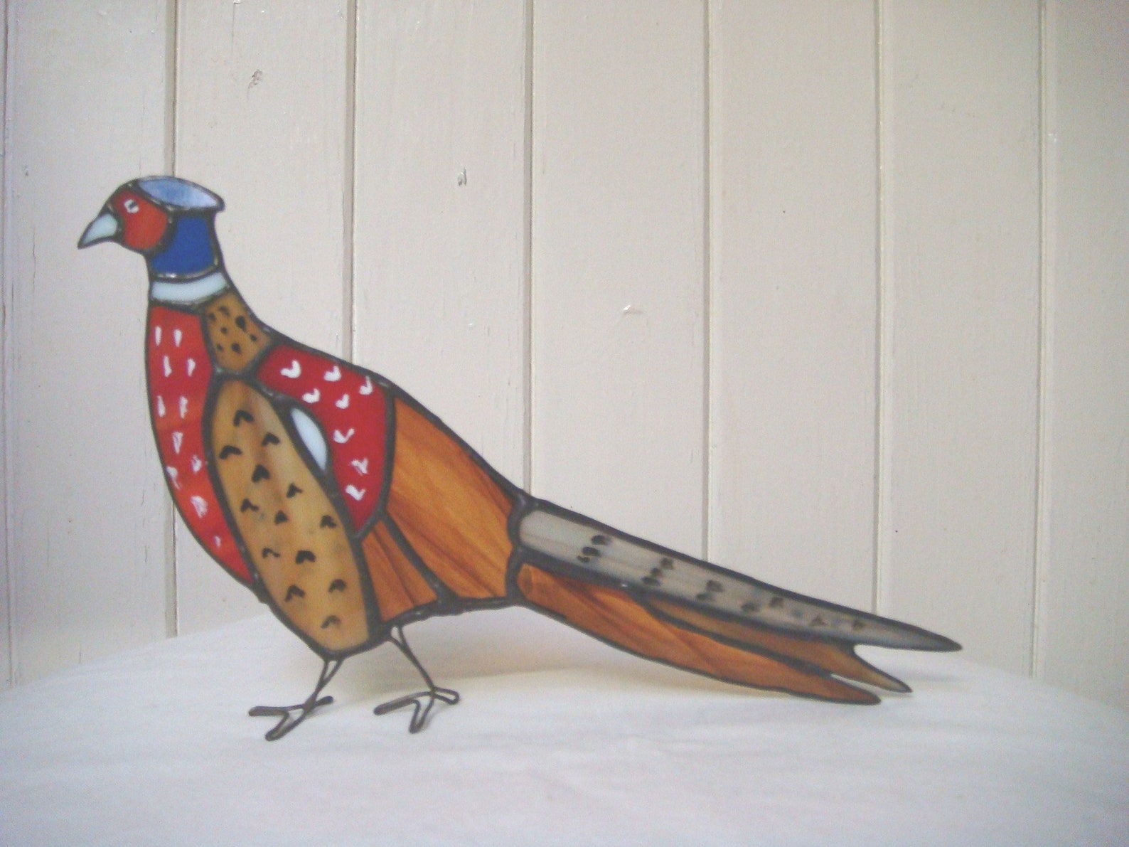 Stained Glass Pheasant - Etsy UK