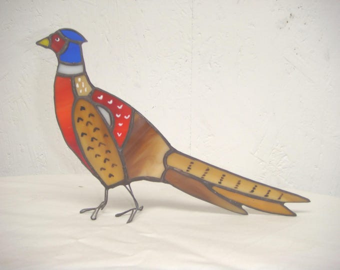 Stained Glass Pheasant - Etsy UK