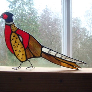 Stained Glass Pheasant - Etsy UK