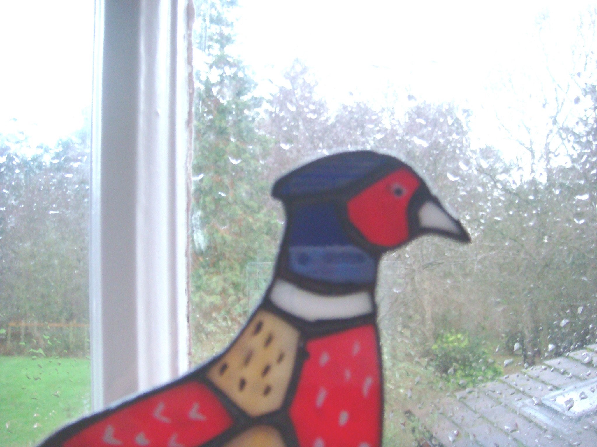 Stained Glass Pheasant - Etsy UK