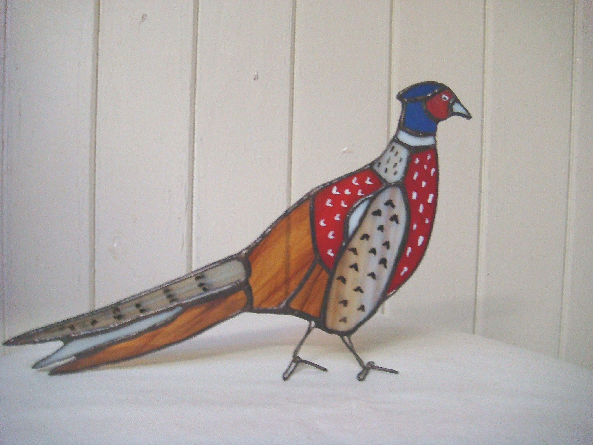Stained Glass Pheasant - Etsy UK