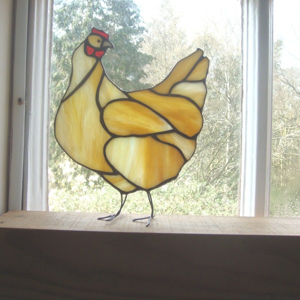 Stained Glass Chickens - Etsy
