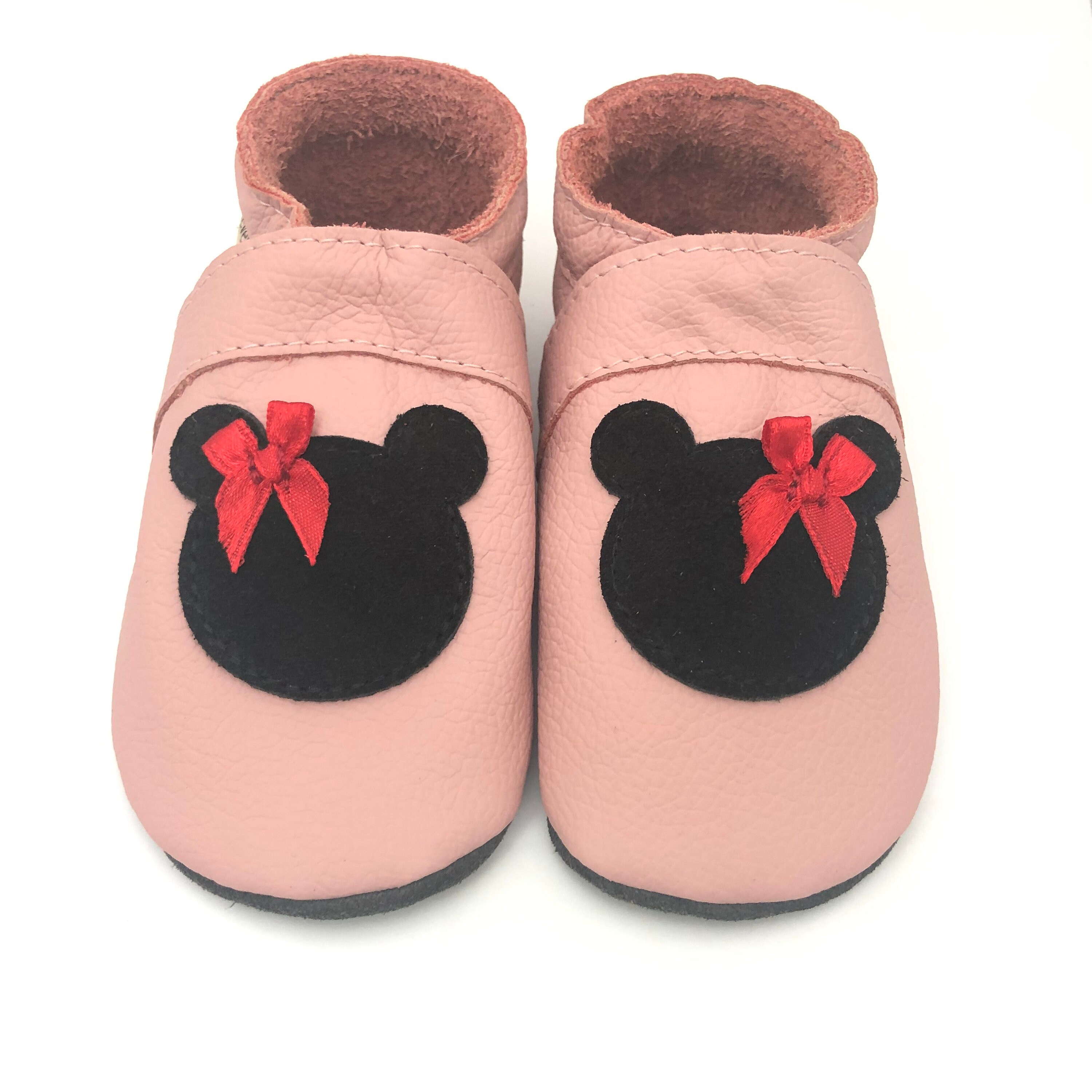 Crawler Shoes Pink Bear With Bows/ Crawler Spushes Running - Etsy UK