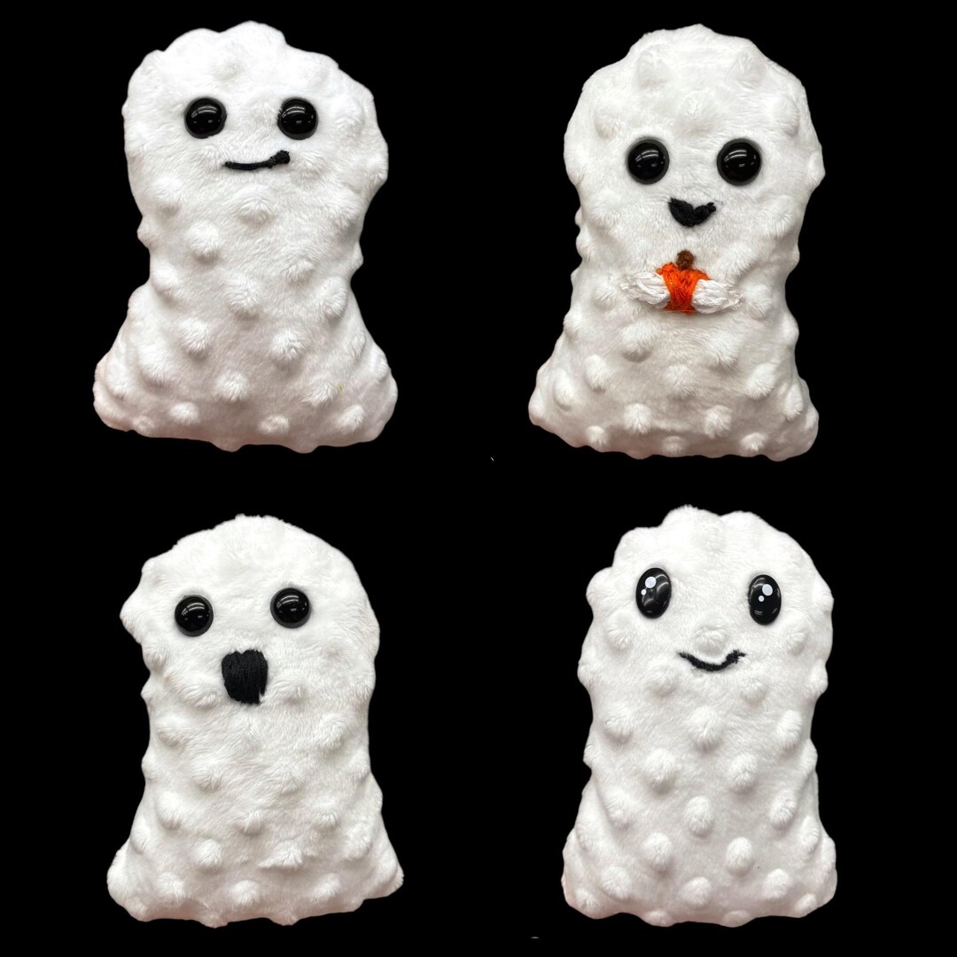 Weighted Plush Ghost Fidget 3x6 Sensory Plush, Adhd, Handheld Plush for Busy Hands, Anxiety ...
