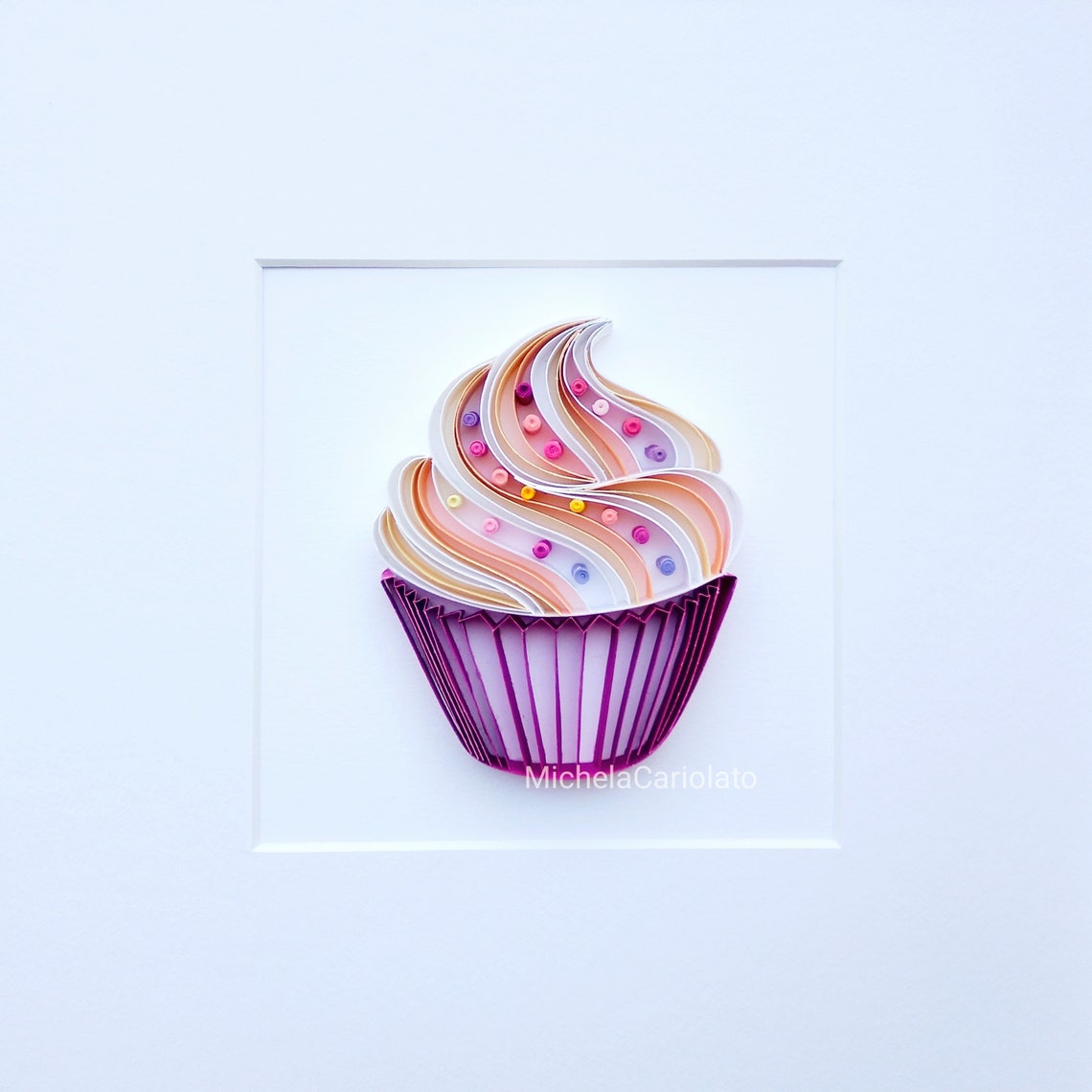 Cupcake, Quilling Paper Design, Handmade Gift, Home Decor, for Her, for ...