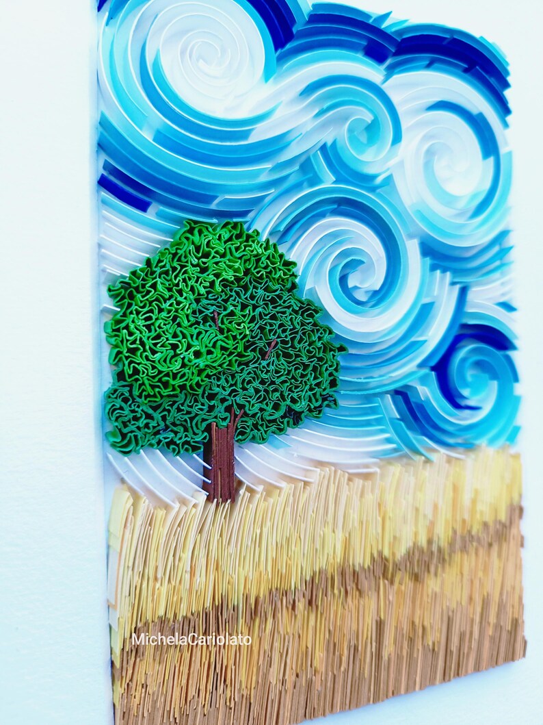 Quilling Paper Art Design: "in Un Campo Di Grano" - Etsy