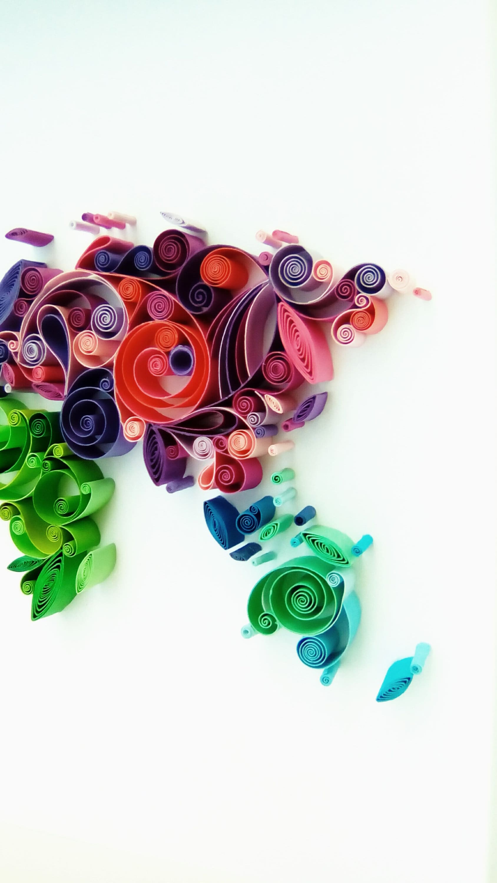 Wonderful World, Quilling Paper Art Design, Handmade Gift, Home Decor ...