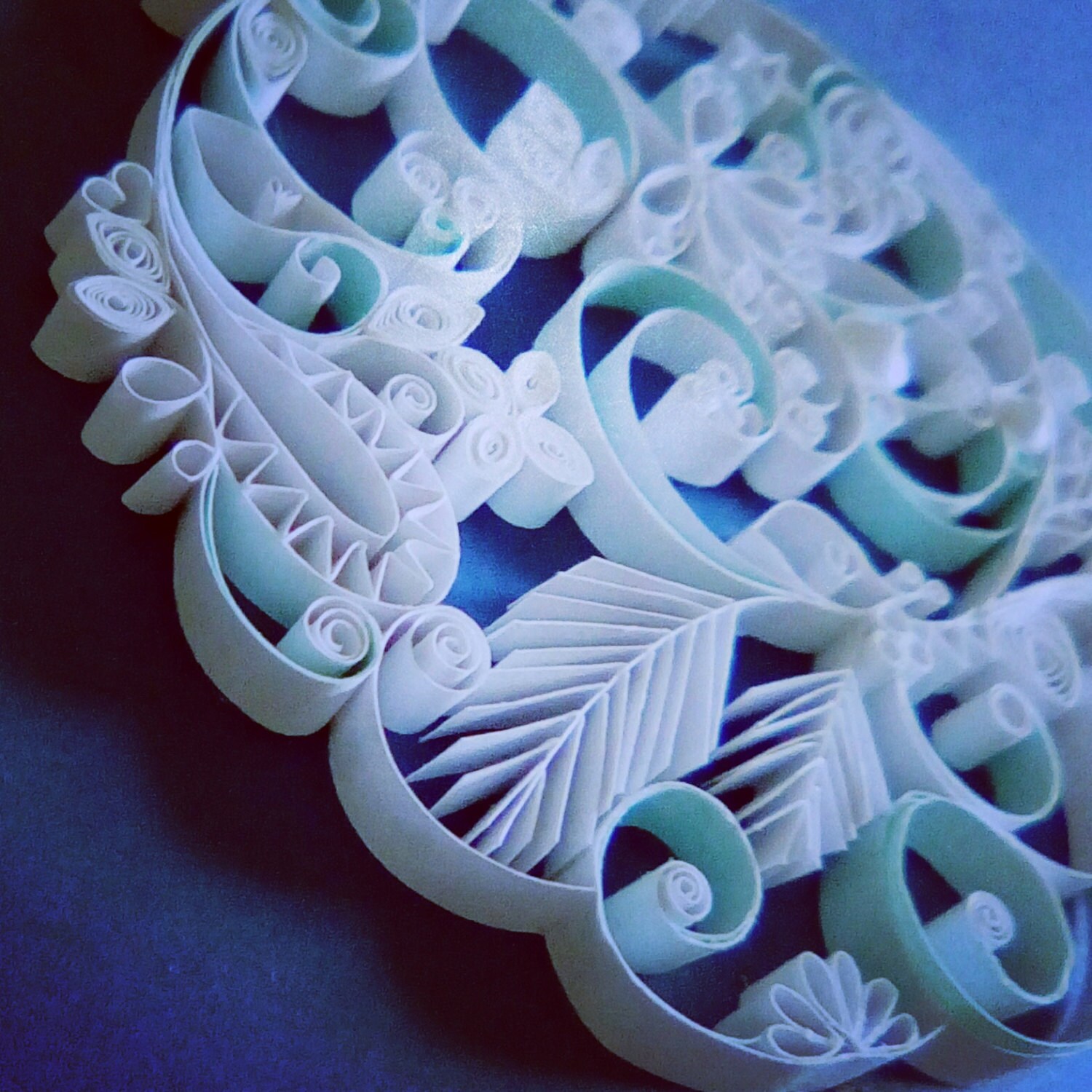 Merry Christmas!!!, Quilling Paper Art Design, Handmade Gift, Home ...