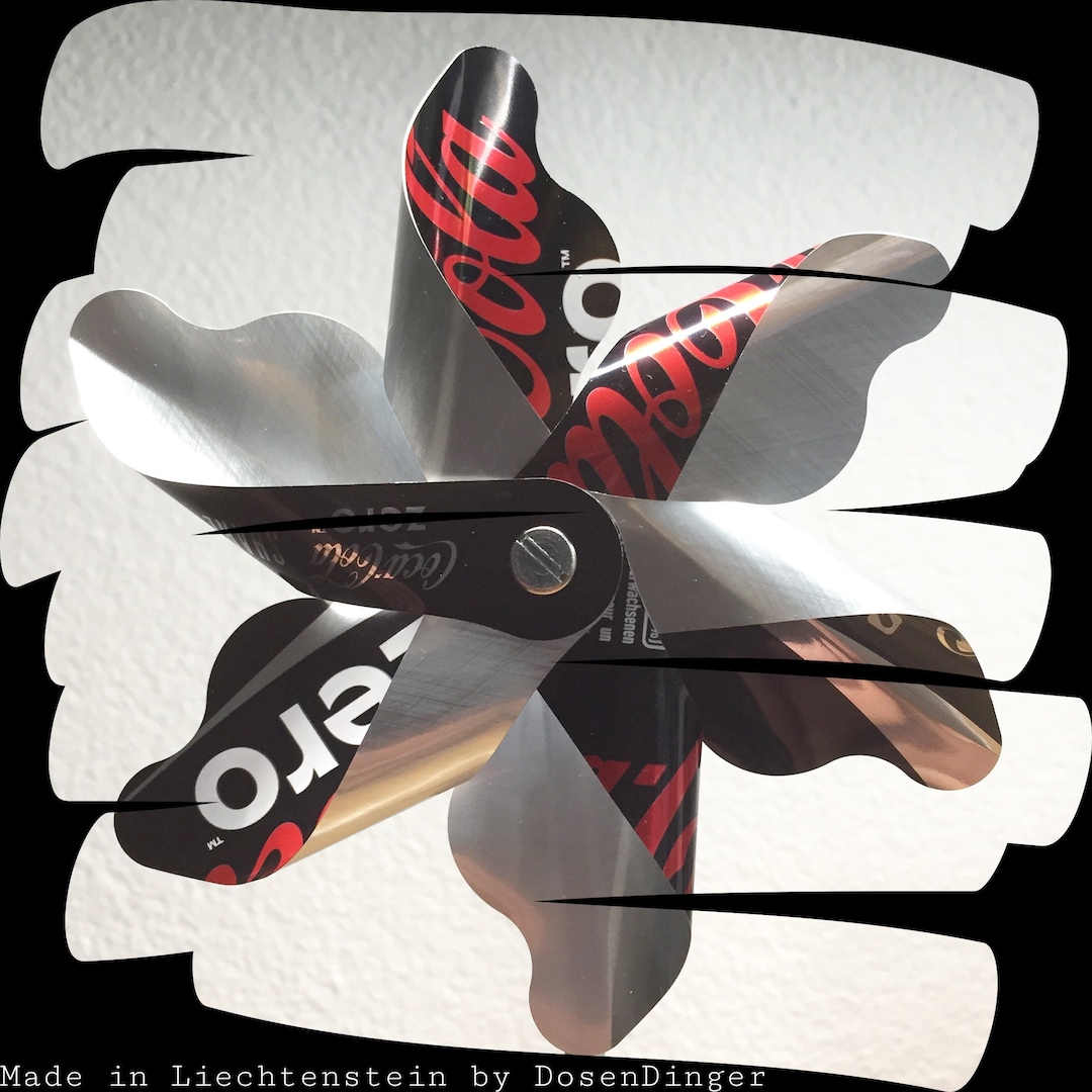 Pinwheel "cocacola" - Aluminium Edition - Soda Can Upcycling - Etsy