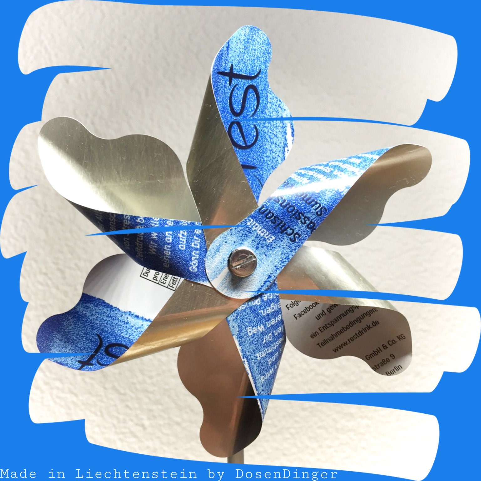 soda can upcycling Aluminium Edition Pinwheel G\u00f6sser M\u00e4rzen ...