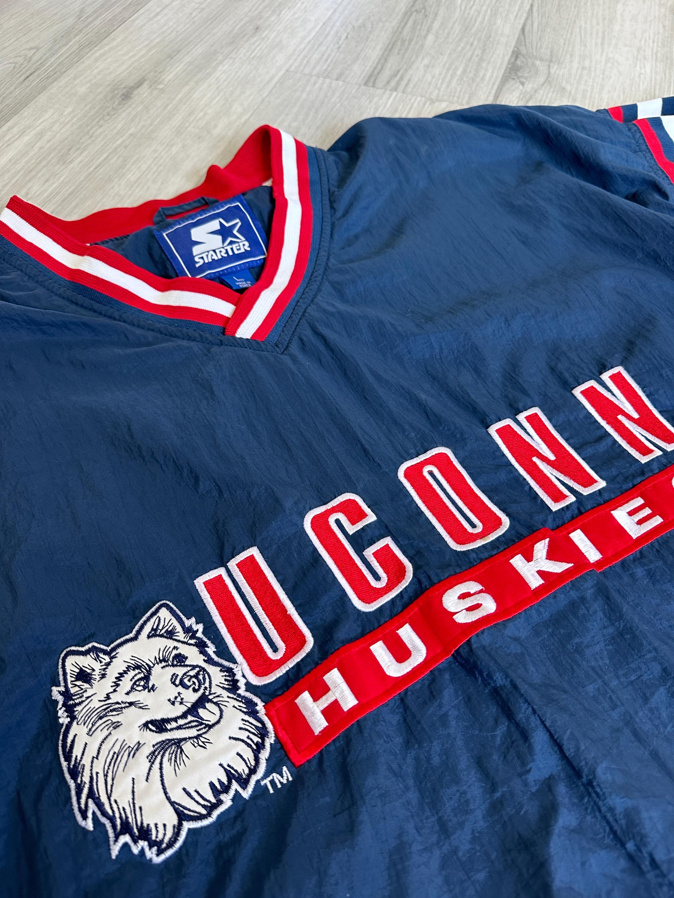 Uconn 90s Starter Jacket Red & Blue Size Large - Etsy