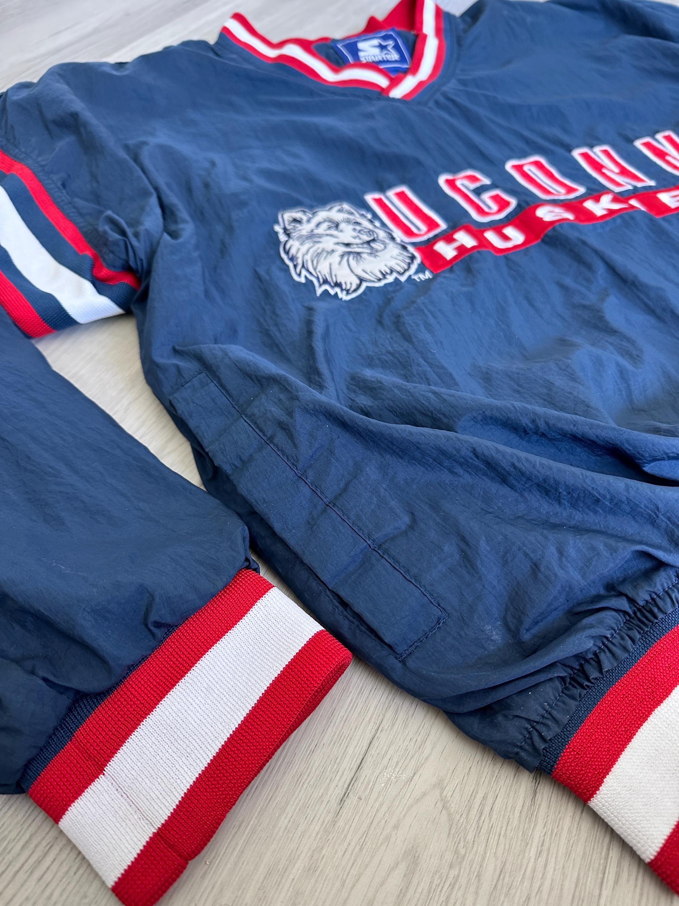 Uconn 90s Starter Jacket Red & Blue Size Large - Etsy