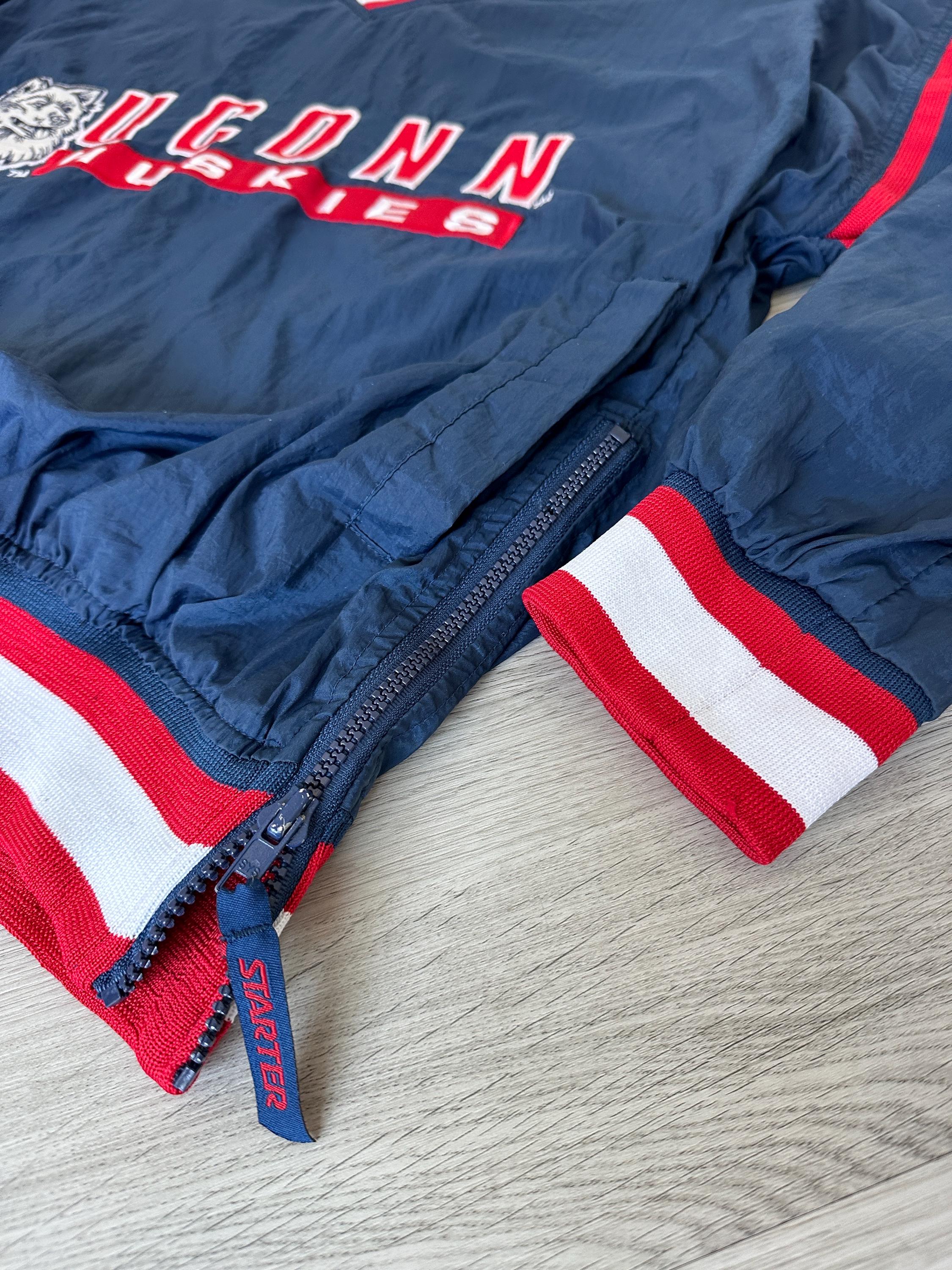 Uconn 90s Starter Jacket Red & Blue Size Large - Etsy