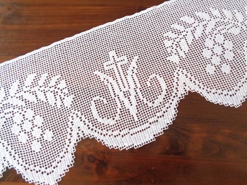 Mary Symbol Catholic Religious Lace by the Yard Antique Church Lace ...