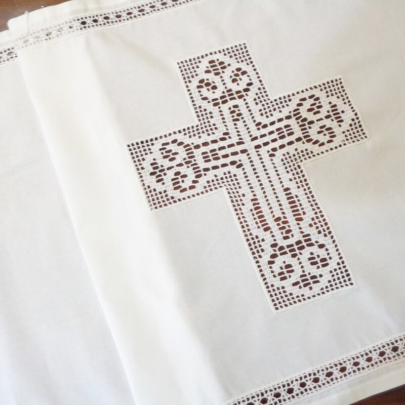 Church Alter Cloth With Lace - Etsy