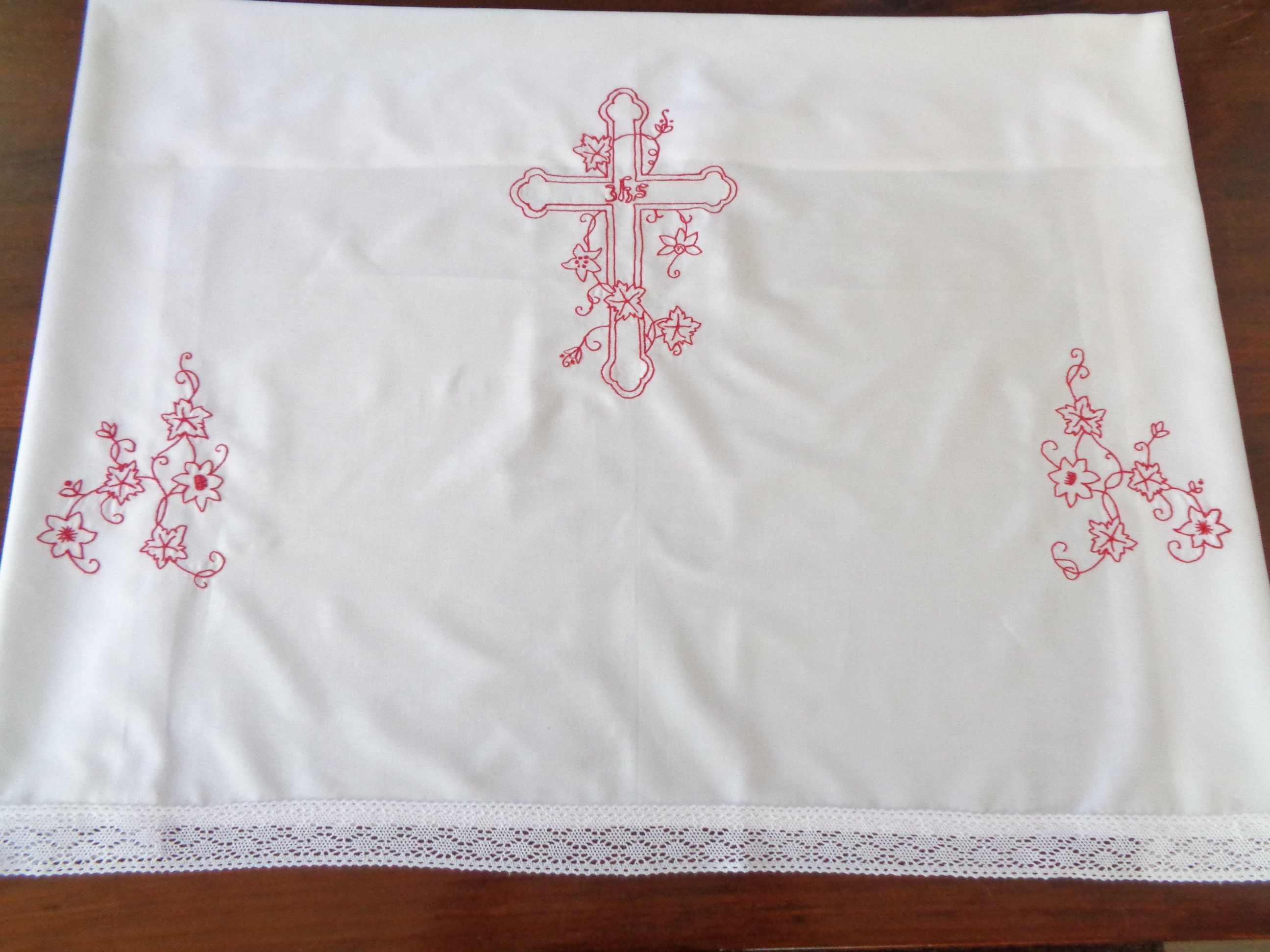 Altar Cloth Catholic Church Antique Embroidery Cross Altar Frontal ...