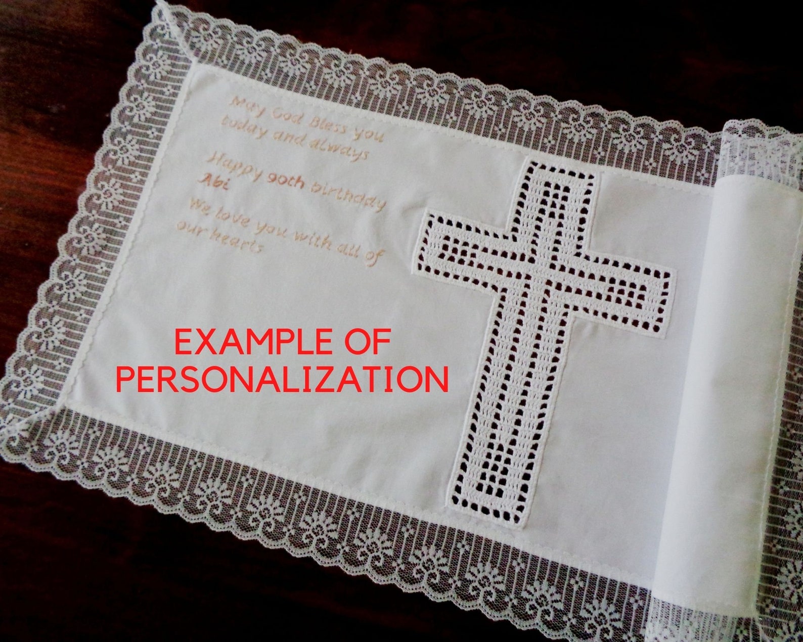 Small Altar Cloth Christian Table Runner Religious Lace Table - Etsy ...